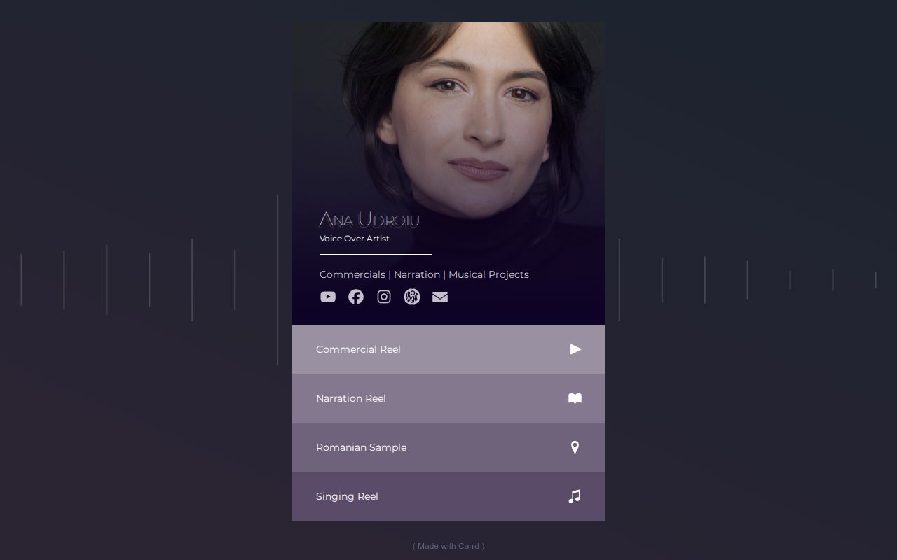 Ana Udroiu | Voice Over